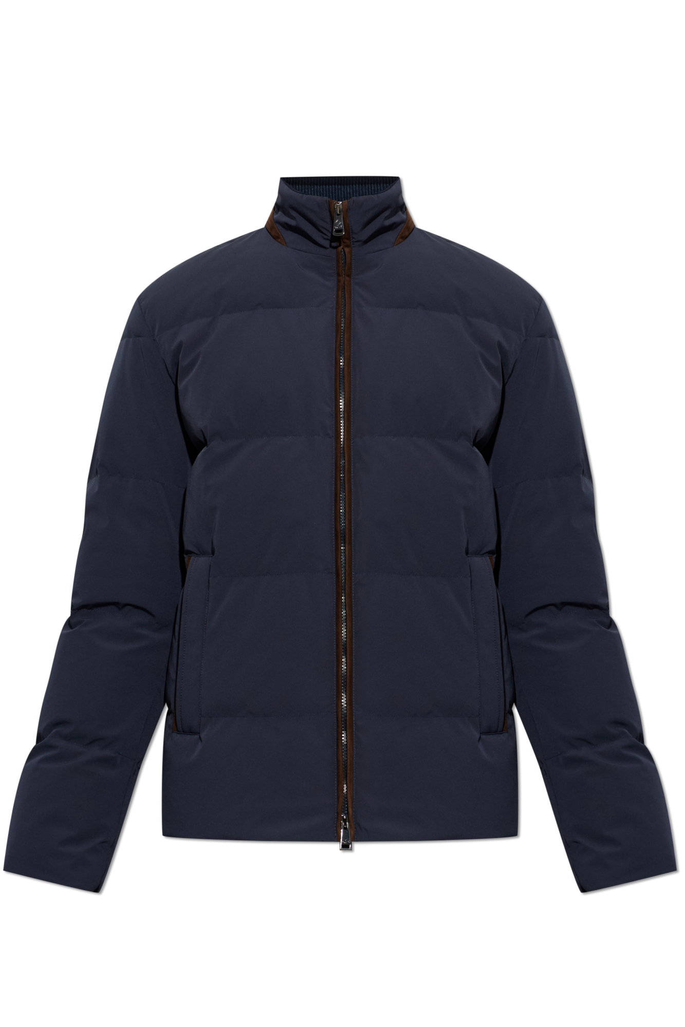 PAUL & SHARK Paul & Shark Quilted Down Jacket with Zip Up and Trim Detail